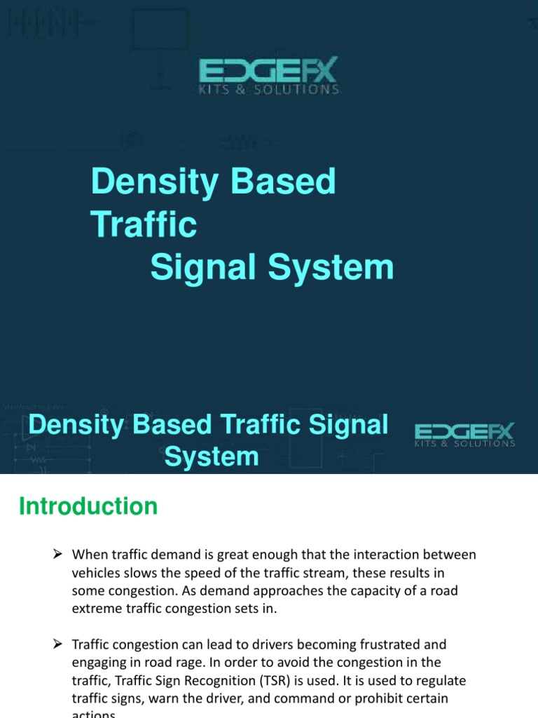 Density Based Traffic Signal System | PDF