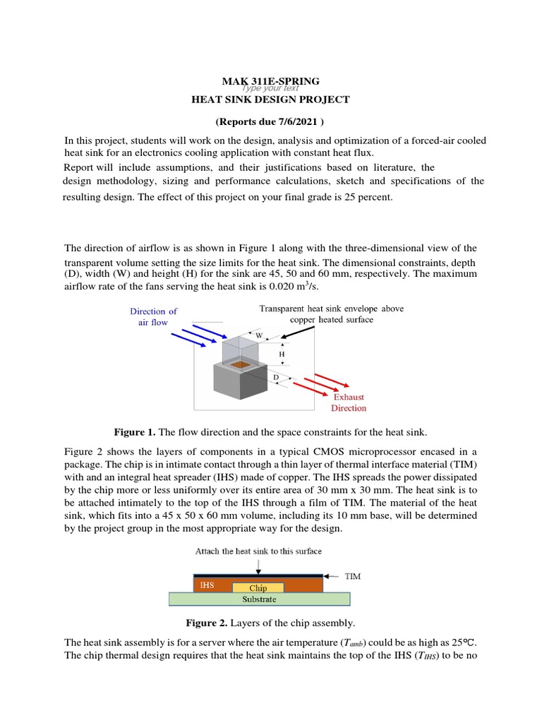 Heat Sink Design and Analysis Project | PDF | Heat Transfer | Heat