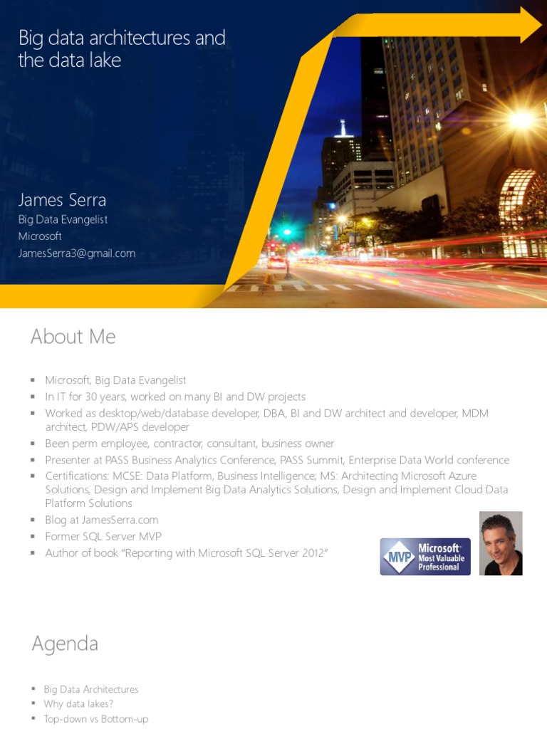 Big data architectures and the data lake | PDF | Apache Hadoop | Data Warehouse