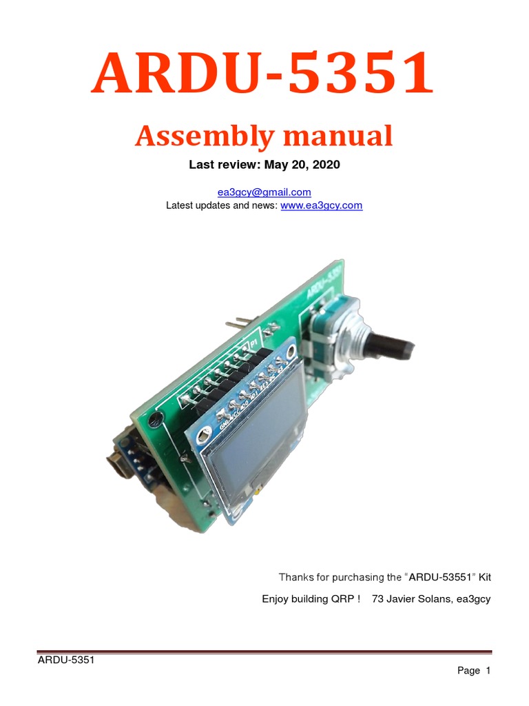 ARDU-5351 Manual English | PDF | Electrical Connector | Printed Circuit ...