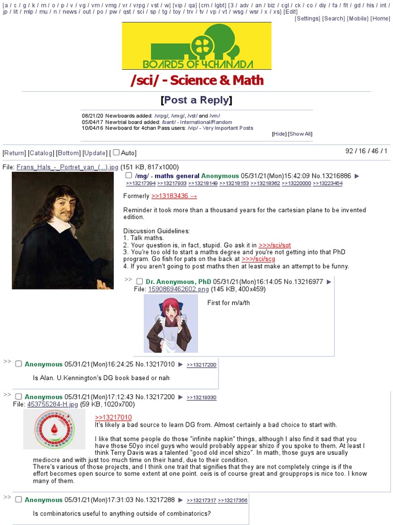 Sci - MG - Maths General - Science & Math - 4chan | PDF | Geometry ...