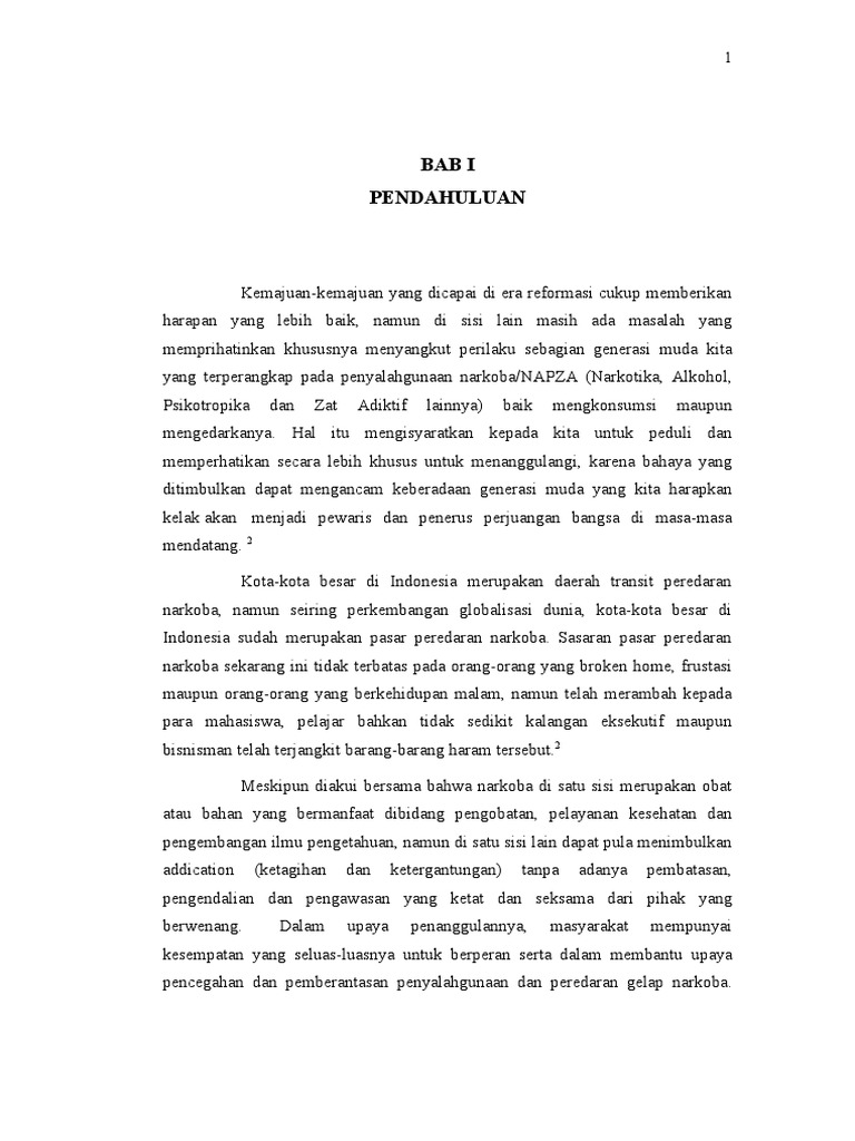 Referat Penyalahgunaan Napza | PDF | Pengembangan Diri | Sains & Matematika