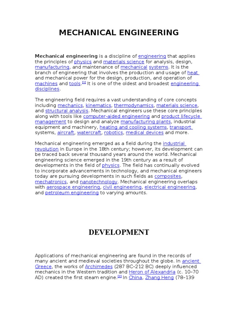 Mech. ENGINEERING | PDF