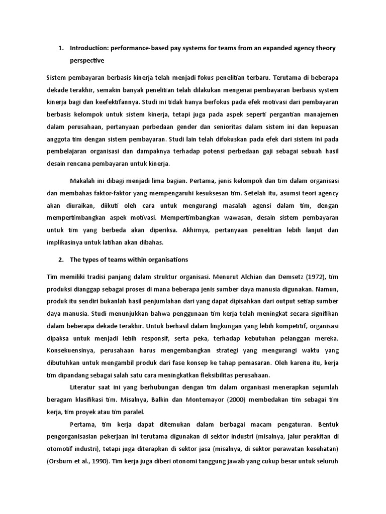 Performance Based Payment | PDF | Bisnis