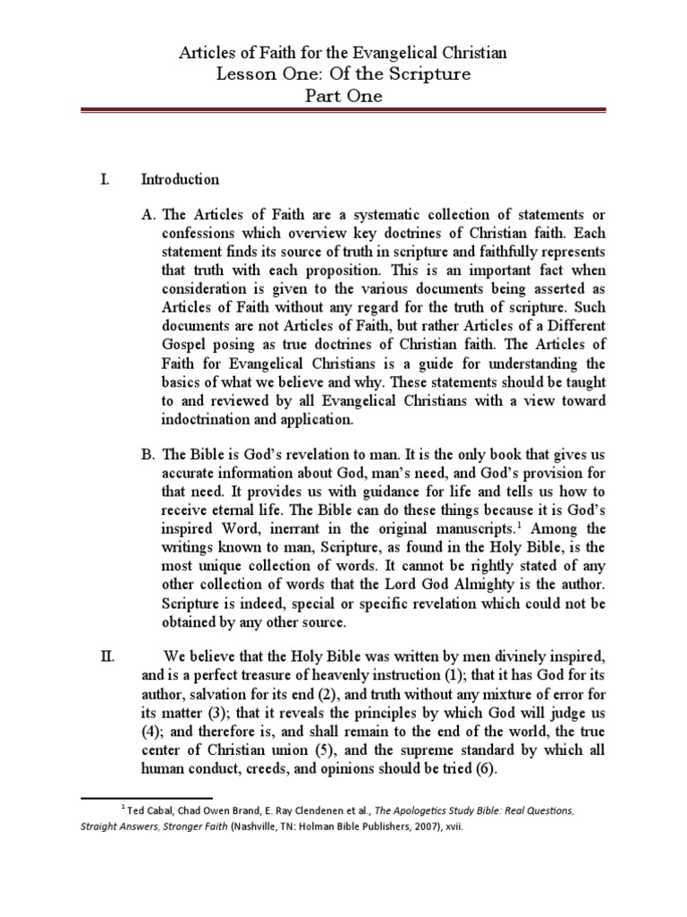 Of the Scripture: An Introduction to the Inspired, Inerrant, and ...