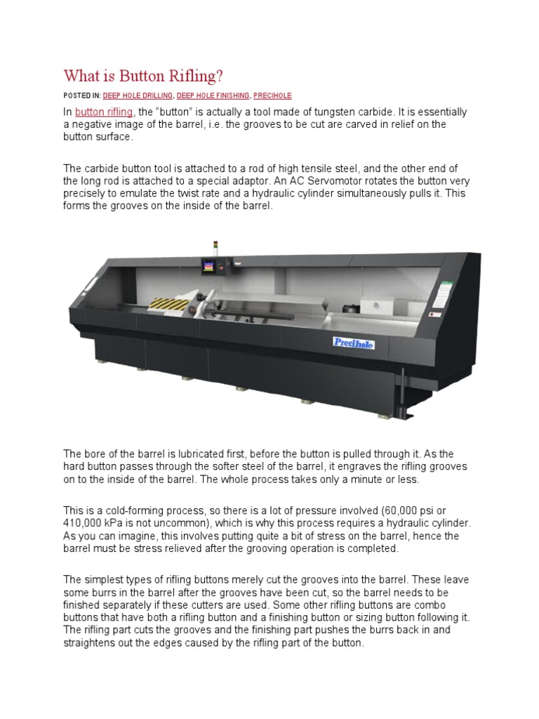 What Is Button Rifling | PDF