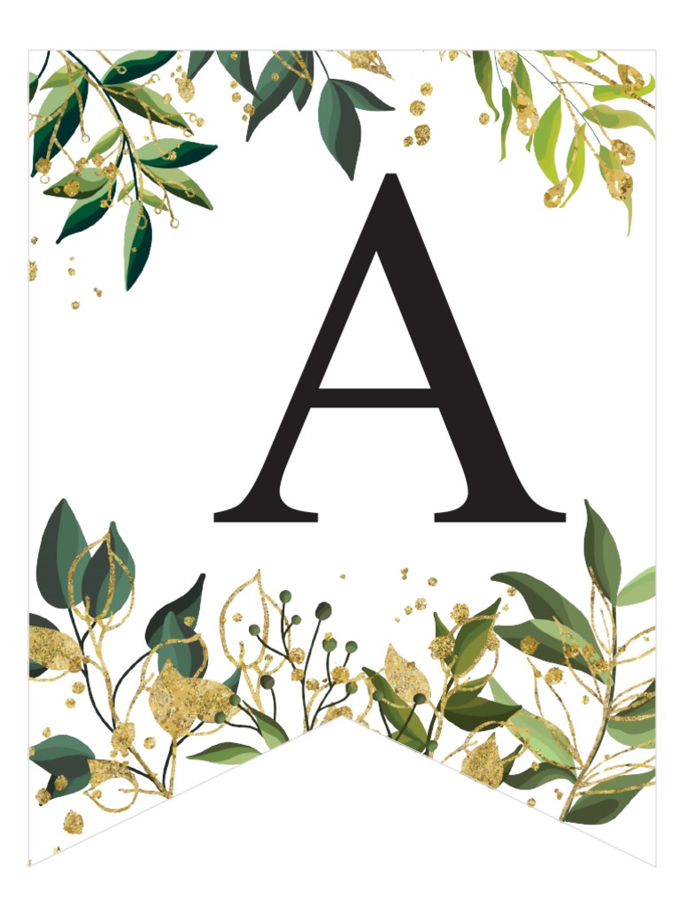 Free Printable Botanical Banner - Removed-Compressed | PDF