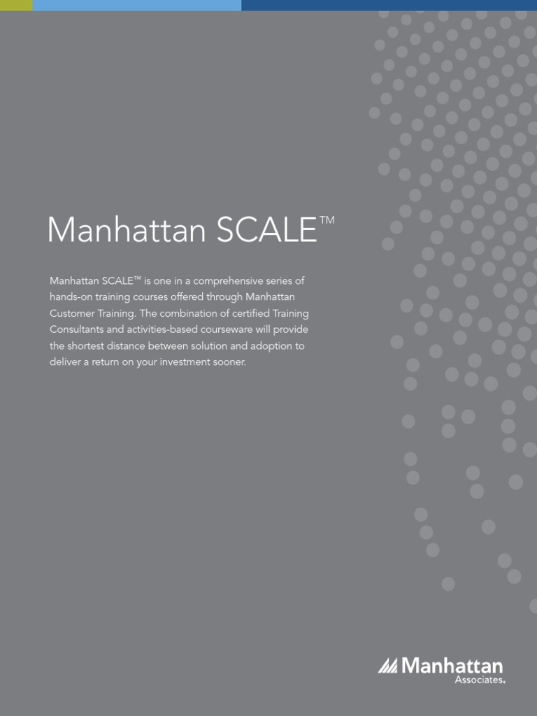 Manh Scale en | PDF | Warehouse | Inventory