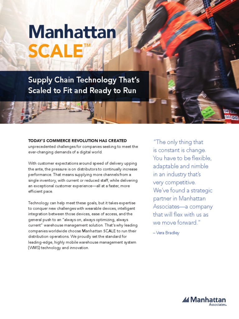 Manh Manhattan Scale Brochure en | PDF | Cloud Computing | Supply Chain