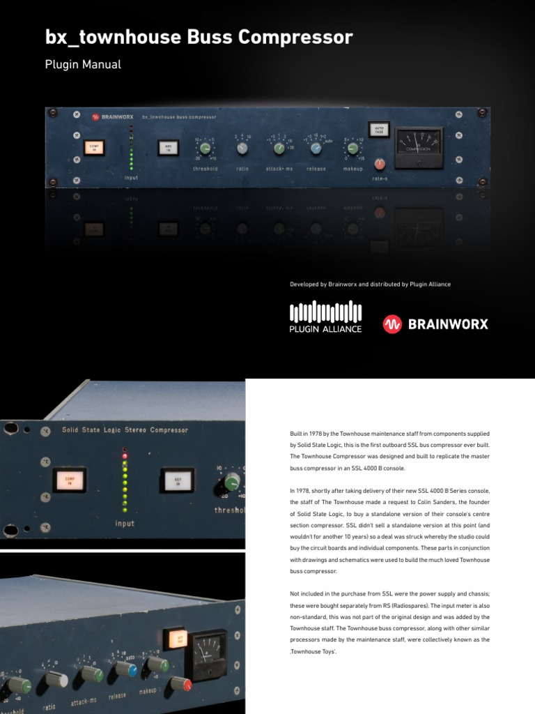 BX - Townhouse Buss Compressor Manual | PDF | Sound Technology | Audio ...
