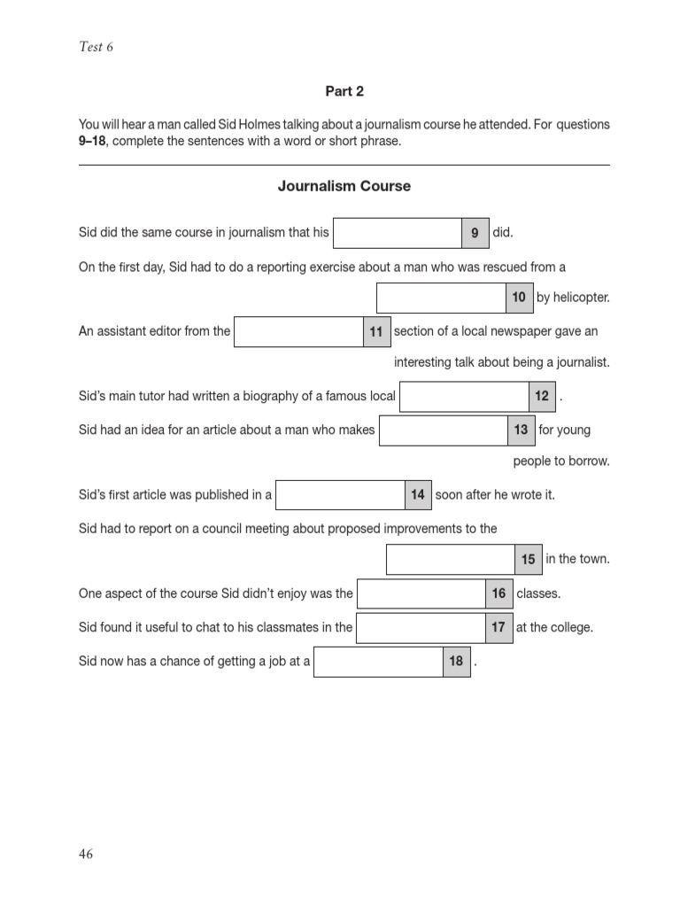 Journalism Course: Test 6 | PDF | Journalism