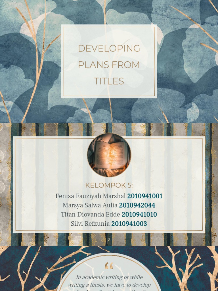 The Importance of Titles in Writing | PDF | Essays | Human Communication