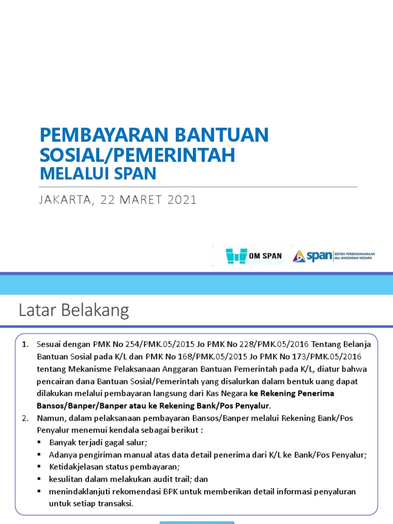 Materi Satu Data Bansos | PDF