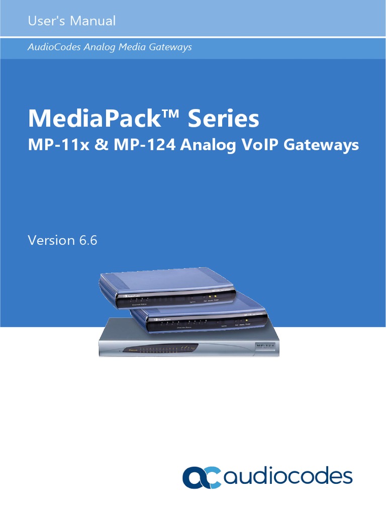 MP 11x and MP 124 Sip Users Manual Ver 66 | PDF | Public Key ...