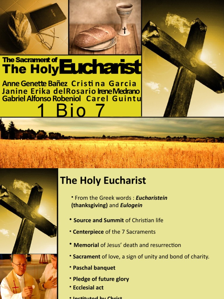 Holy Eucharist | PDF | Eucharist | Mass (Liturgy)