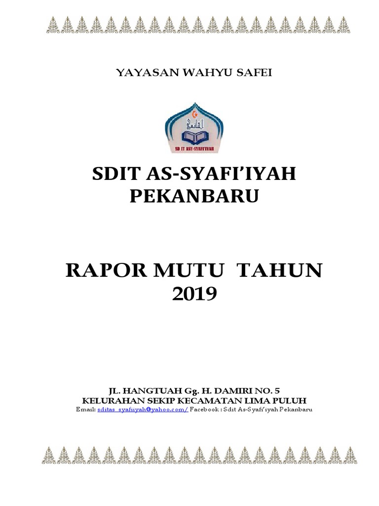 Cover Rapor Mutu | PDF | Gaya Hidup