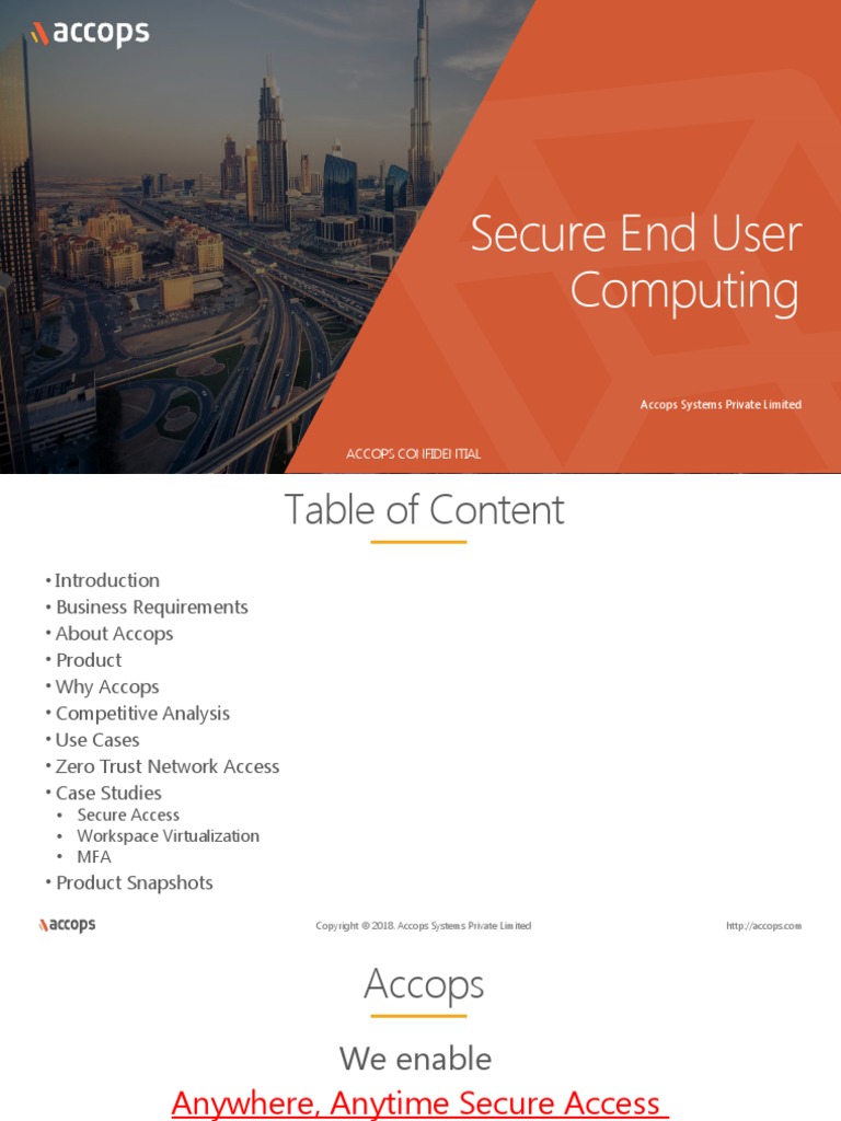 Accops DetailedPPT Aug 2019 | PDF | Desktop Virtualization | Virtual ...