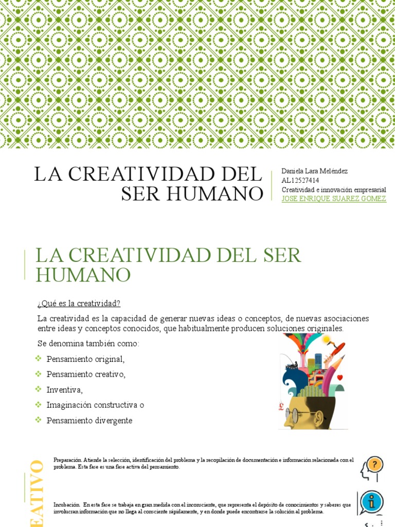 GCIE.U1.A1. La Creatividad Del Ser Humano | PDF | Creatividad | Innovación