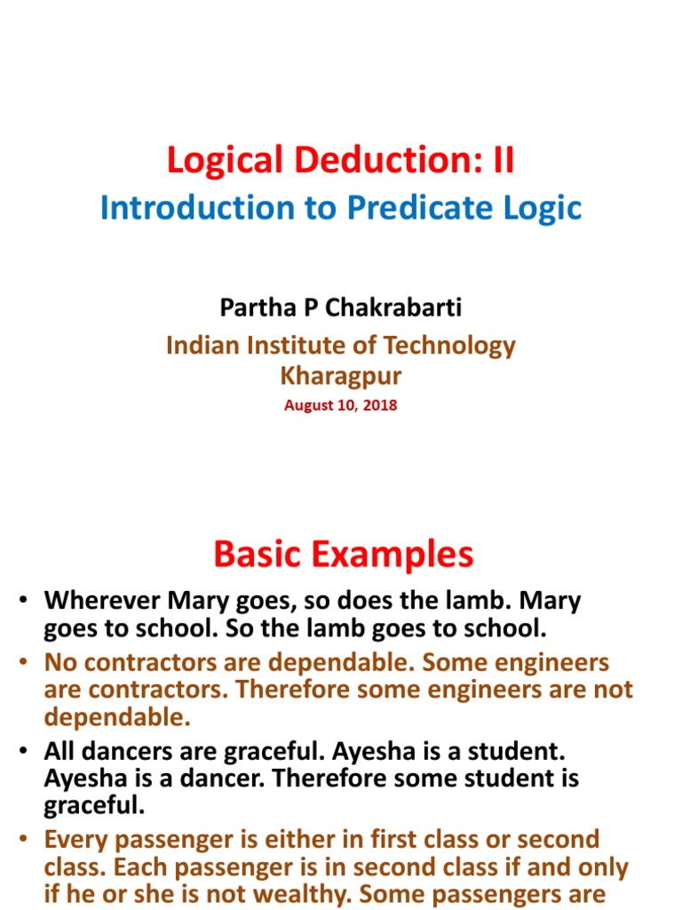 Introduction to Predicate Logic: An Overview of Key Concepts and ...