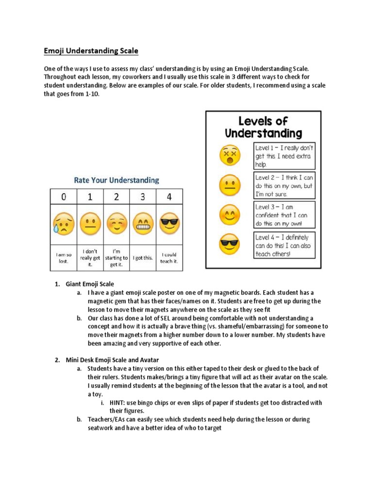 Emoji Understanding Scale | PDF