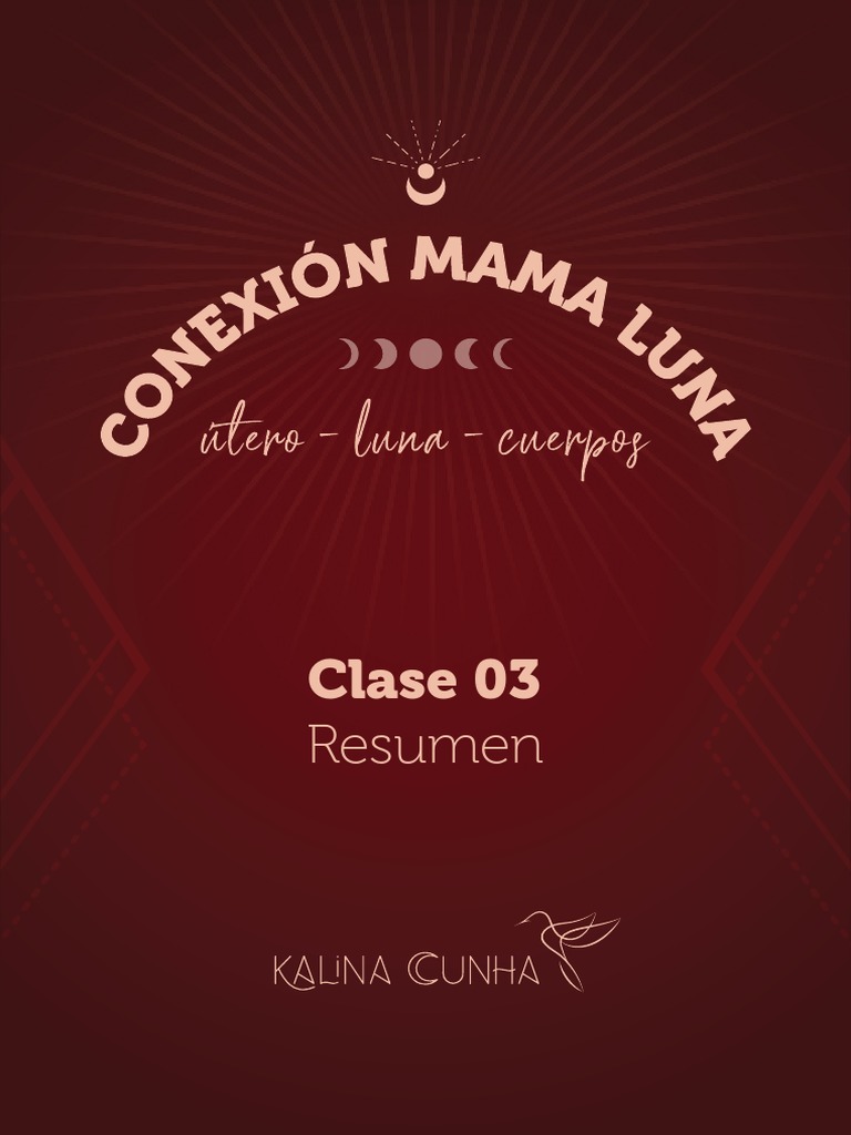 Conexión Mama Luna - Clase 03 | PDF | Ligero | Naturaleza
