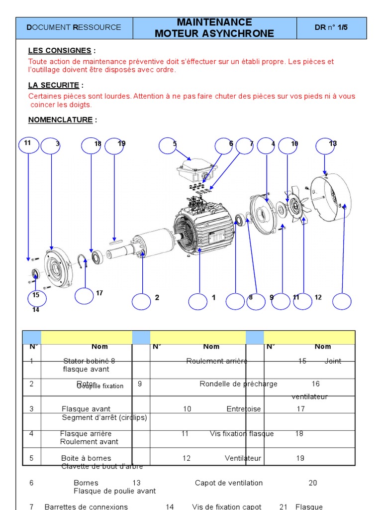 Demontage Remontage Maintenance Moteur Converti | PDF | Machine ...