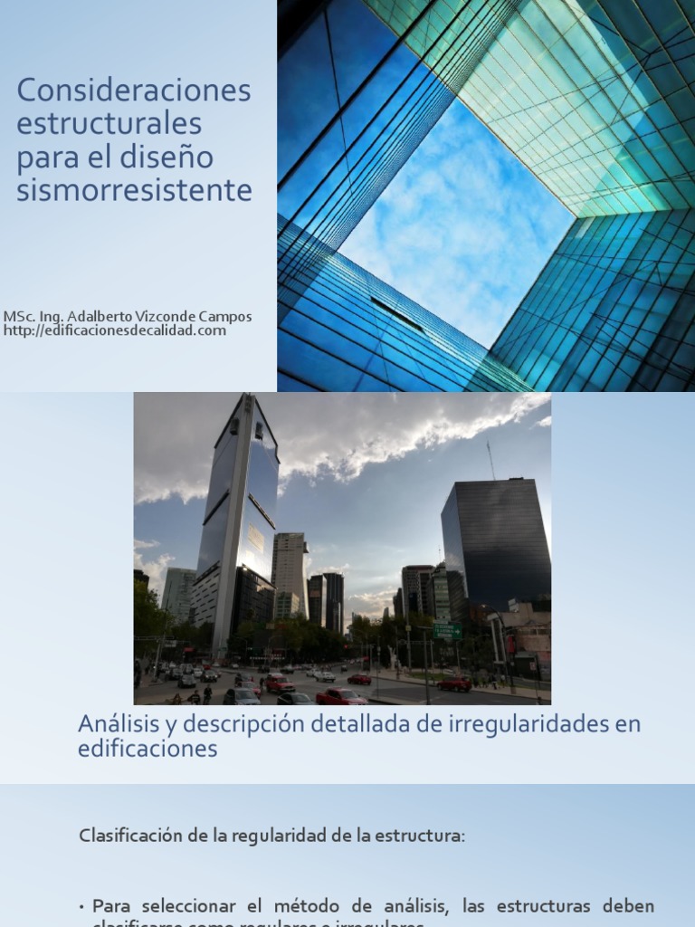 Diseño Sismorresistente: Irregularidades Estructurales | PDF | Rigidez | Ingeniería mecánica