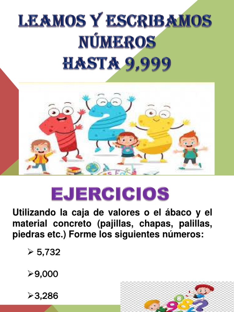 Leamos y Escribamos Números - Tercer Grado (22-26 de Marzo) | PDF