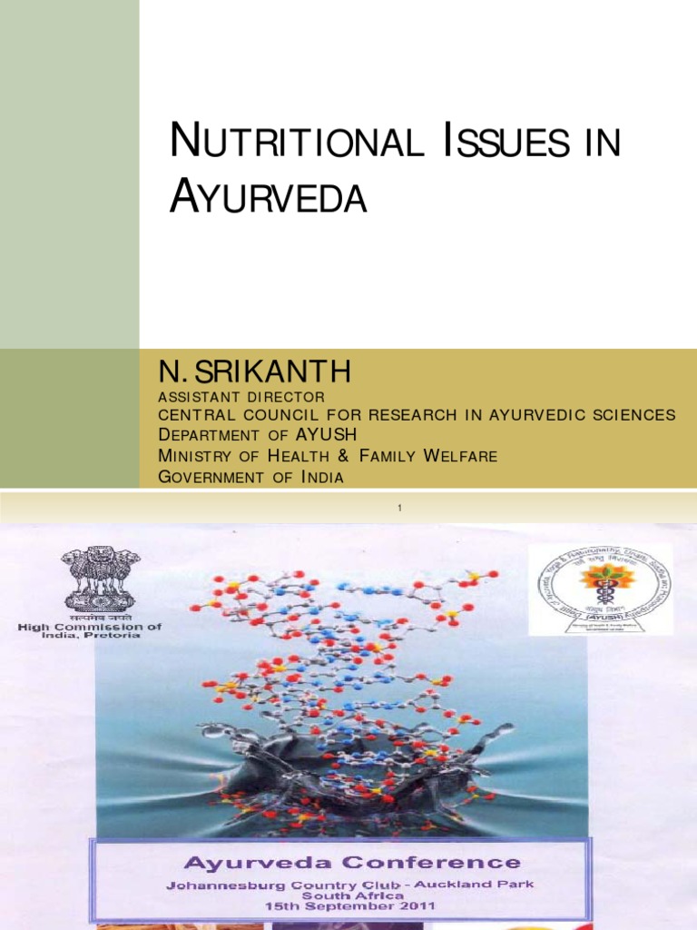 Ayurvedic Nutrition: Principles & Practices | PDF | Ayurveda | Taste
