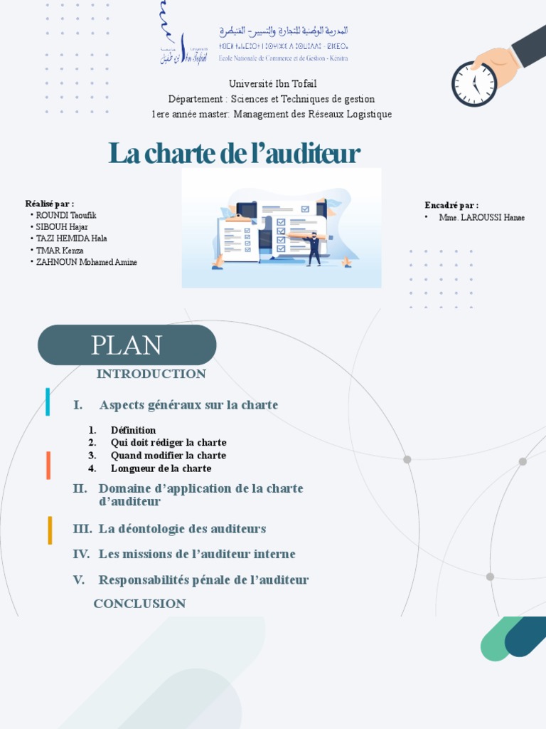 Charte de l'Auditeur : Guide Complet | PDF | Audit | Comptabilité et audit