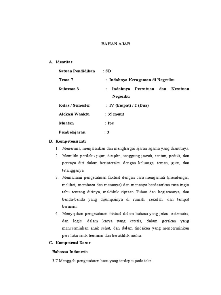 Bahan Ajar Ips 2 | PDF