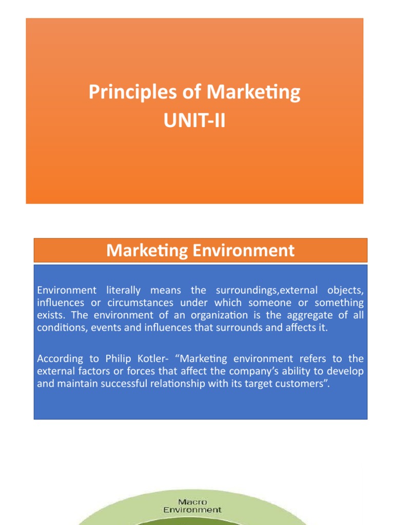 Principles of Marketing Unit-Ii | PDF | Market Segmentation | Consumer Behaviour