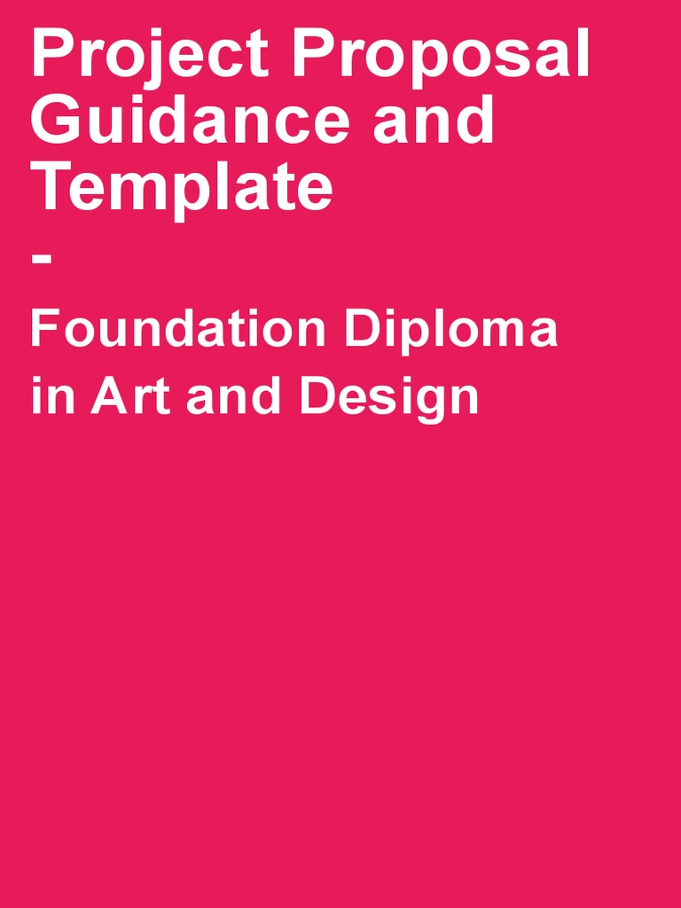 Art and Design Project Proposal Guide | PDF | Photo Manipulation ...