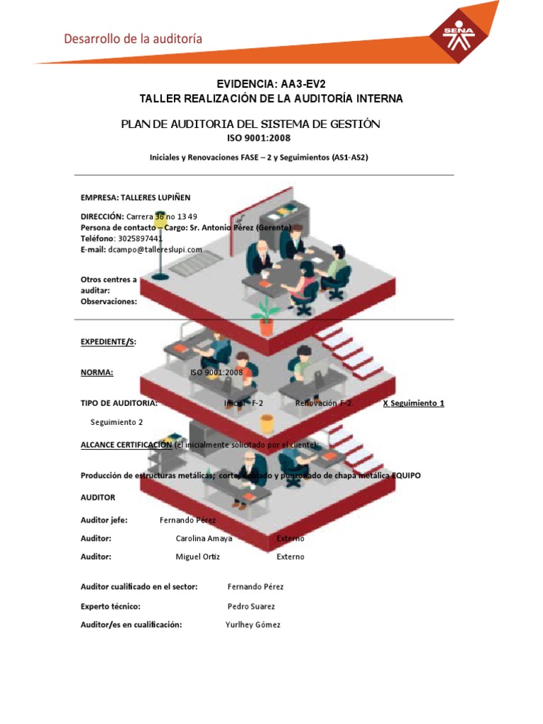 Formato Evidencia AA3 Ev2 Taller | PDF | Auditoría | Contralor