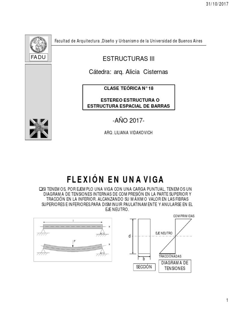 Teórica 18 Estereo Estructura | PDF | Braguero | Ingeniero civil