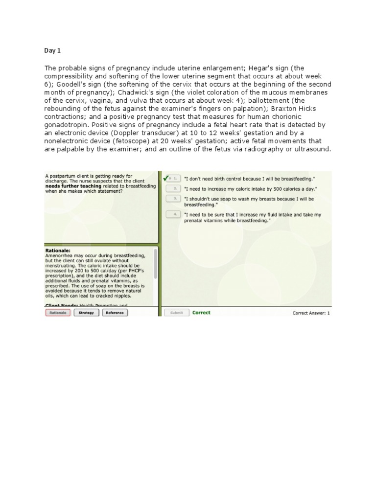 Day 1 UWORLD NOTES | PDF | Miscarriage | Pregnancy