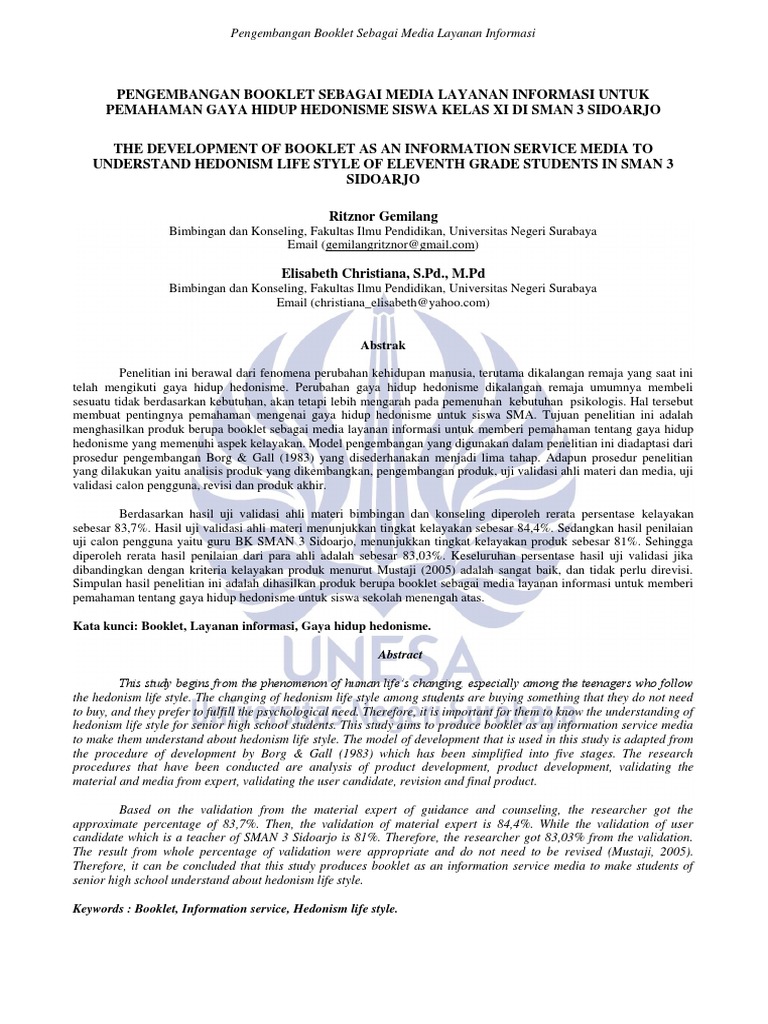 Pengembangan Booklet Sebagai Media Layan 22c6fa3f | PDF