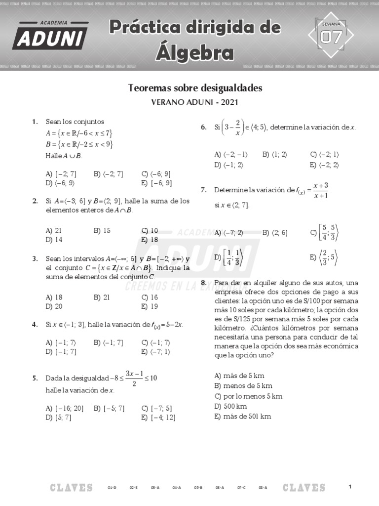 X VAD Diri Sem7 | PDF | Enseñanza de matemática | Science