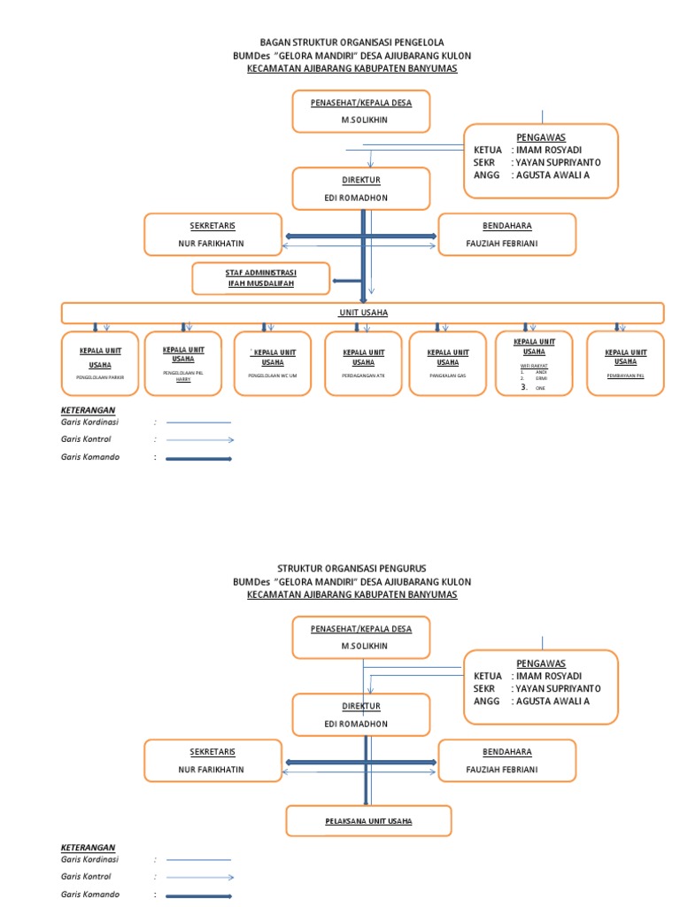 Bagan Struktur Org Bumdes | PDF