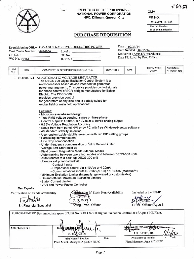 Avr Decs 300 | PDF | Electric Generator | Computer Engineering