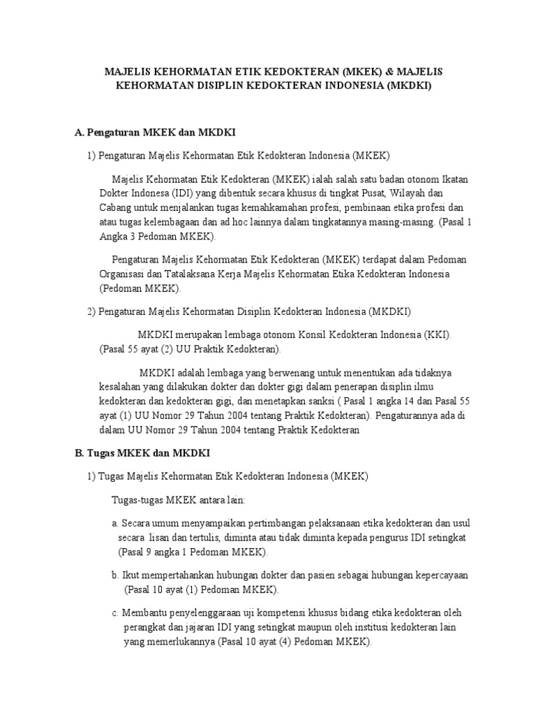 Mkek Dan Mkdki | PDF | Pengembangan Diri | Kesehatan Holistik