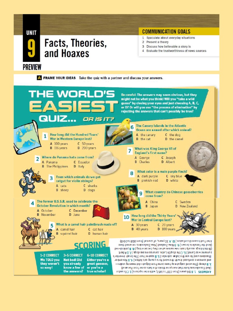 Unit 9, Preview and Lesson 1 | PDF