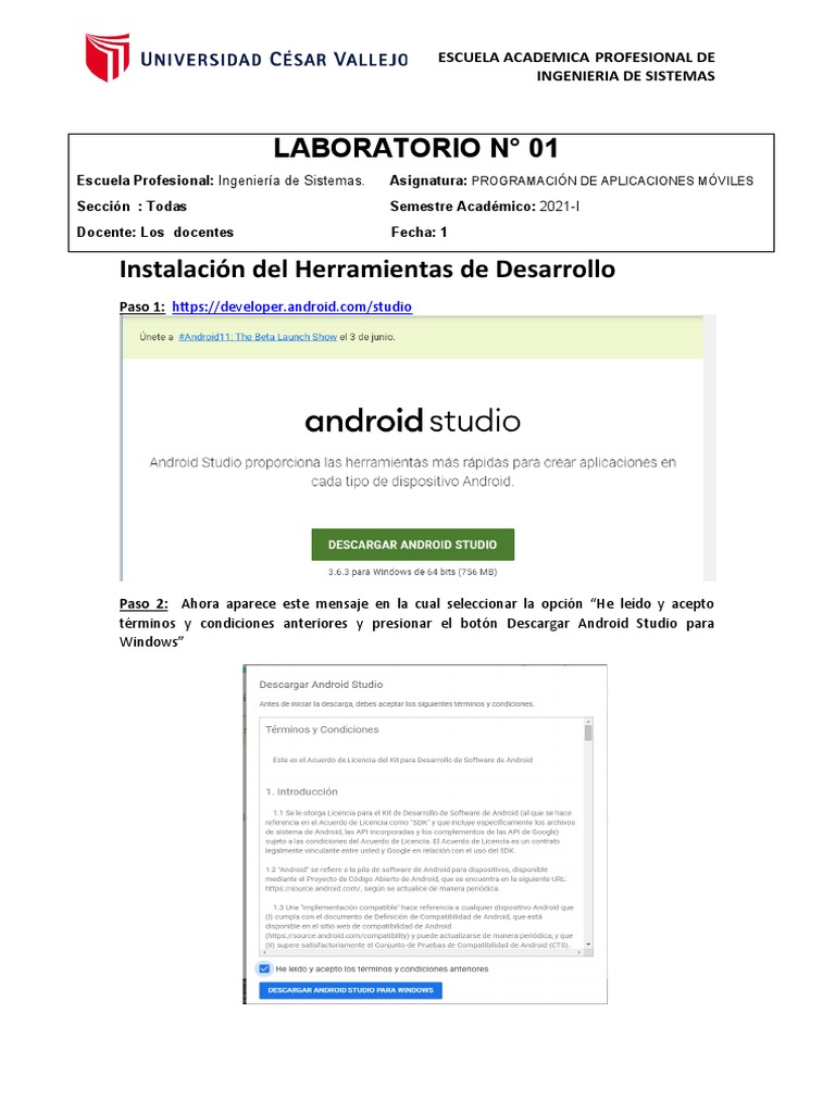 Guía de Instalación Android Studio | PDF