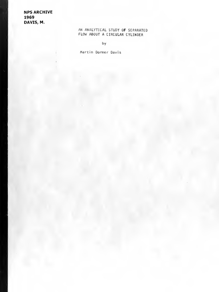 US Navy Flow Past Cylinder | PDF | Boundary Layer | Viscosity