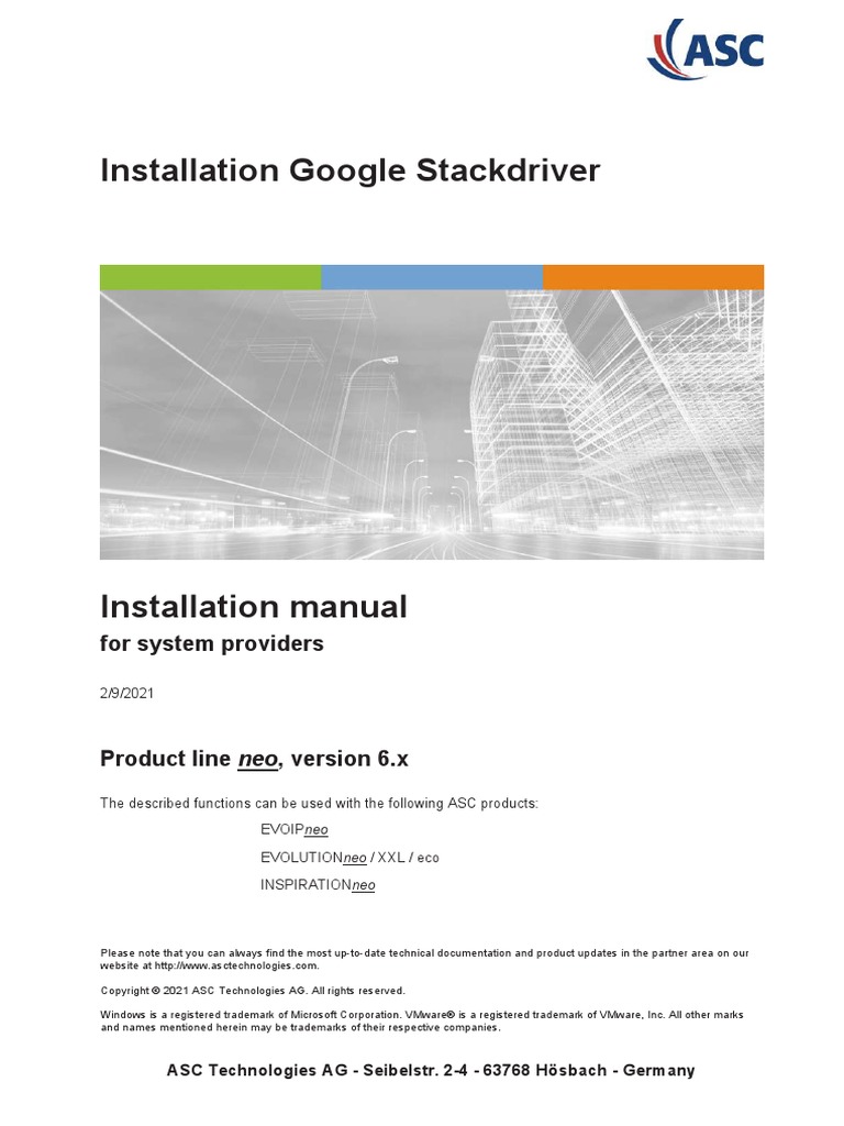 Installation Google Stackdriver: For System Providers | PDF