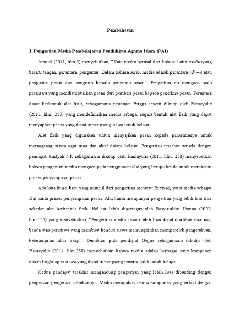 Media Pembelajaran PAI | PDF