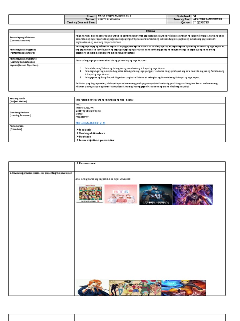 Detailed Lesson Plan Elem. | PDF