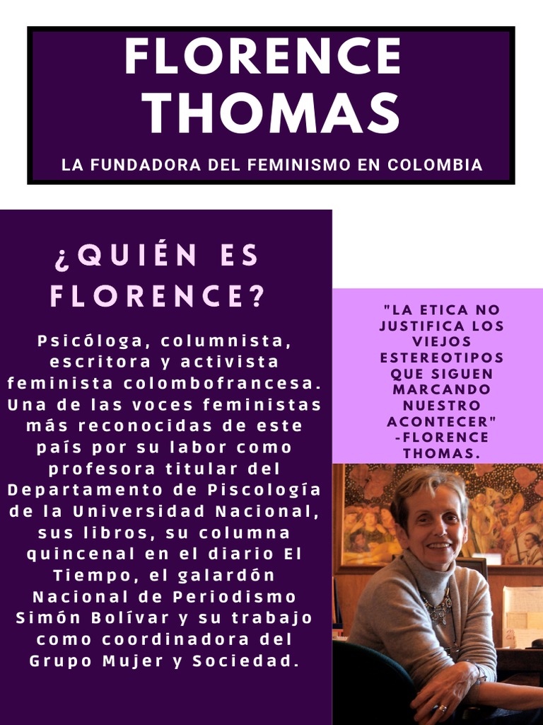 Florence Thomas | PDF | Feminismo | Estudios de género