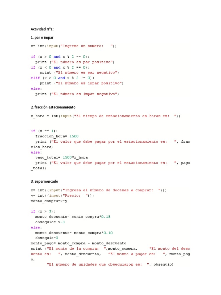 Actividad 2 Programacion Python | PDF | Matemática Elemental | Enseñanza de matemática