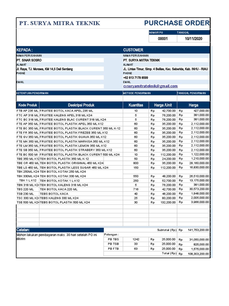 Delivery Order | PDF